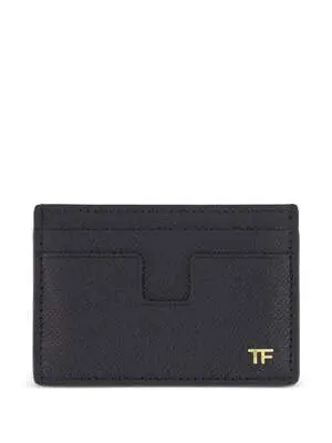 TOM FORD Grained Leather Classic Card Holder - Black