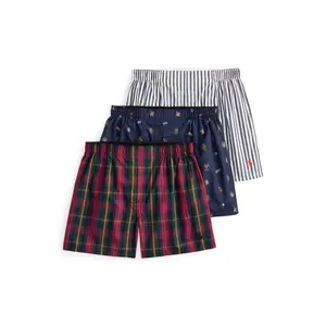 Ralph Lauren Classic Fit Woven Cotton Boxer 3-pack