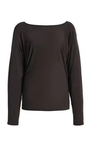 EB DENIM Zinnia Jersey Knit Top - Brown