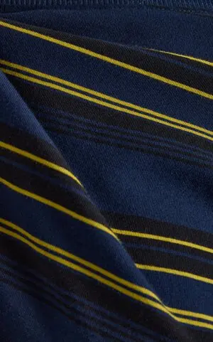 EB DENIM Douglas Striped Stretch-cotton Top