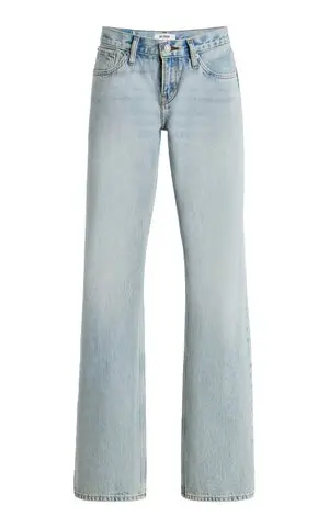 RE/DONE X Kaia Gerber Grayson Rigid Mid-rise Straight-leg Jeans - Light Wash