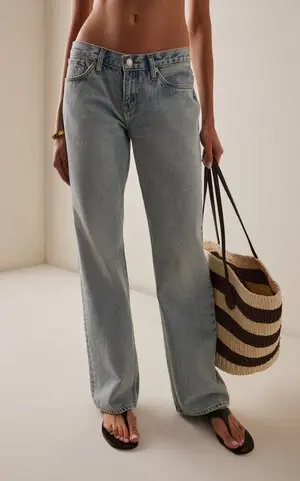 RE/DONE X Kaia Gerber Grayson Rigid Mid-rise Straight-leg Jeans