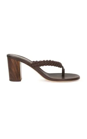GIANVITO ROSSI Leather Braided Ubud Thong