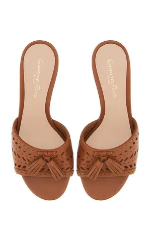 GIANVITO ROSSI Fes Leather Mules