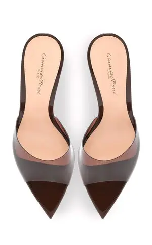 GIANVITO ROSSI Elle 55 See-through Plexi Mules