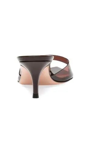GIANVITO ROSSI Elle 55 See-through Plexi Mules
