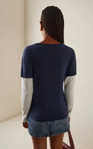 EB DENIM Rory Layered Cotton Top