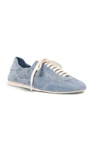 Simkhai Georgie Denim Leather Combo Sneaker