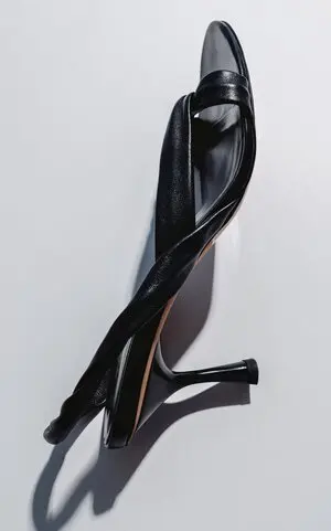 Studio Amelia Siena Braided Heel - Black
