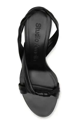 Studio Amelia Siena Braided Heel - Black