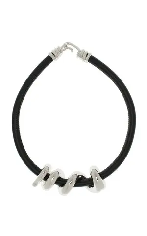 Bea Bongiasca Maxi Vine Sterling Silver, Leather Necklace