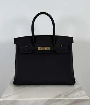 Hermès Birkin Togo Permabrass Hardware - Black