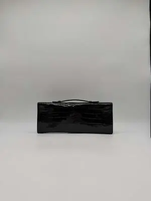 Hermès Kelly Cut Shiny Porosus Palladium Hardware