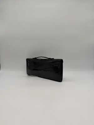 Hermès Kelly Cut Shiny Porosus Palladium Hardware