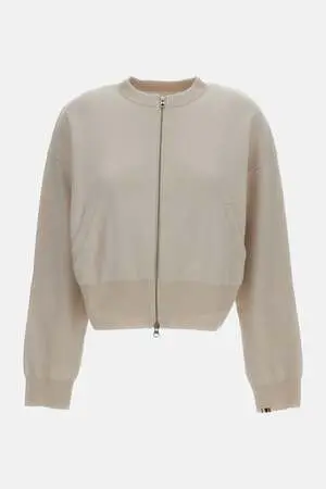 Extreme Cashmere Cardigan Zip N.478 Xtra Fun - Beige