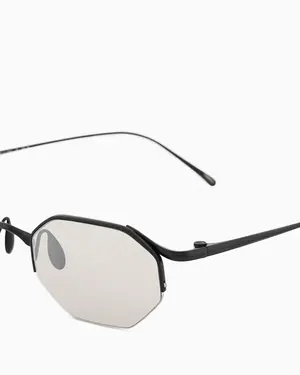 Giorgio Armani Irregular-shaped Sunglasses - Black