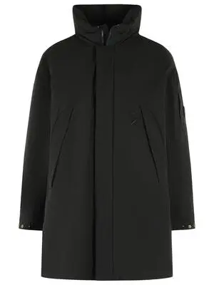 C.P. COMPANY Long Down Jacket In 'pro-trek - Black