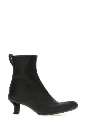 Loewe Leather Dive Ankle Boots - Black