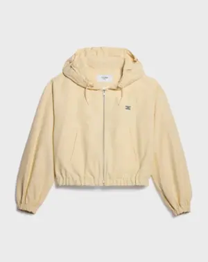 Celine Windbreaker In Nylon - Chestnut