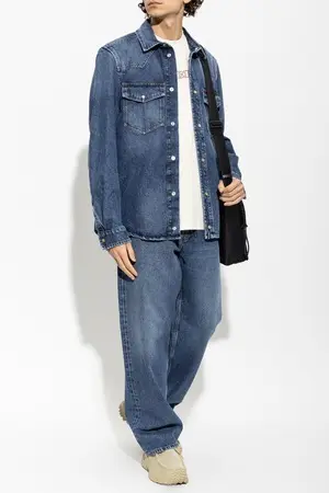 Moncler Jeans With Logo Patch