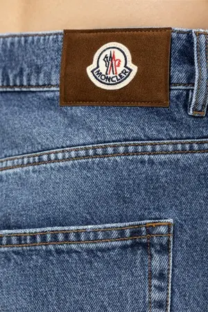 Moncler Jeans With Logo Patch