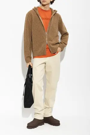Moncler Wool Cardigan With Hood