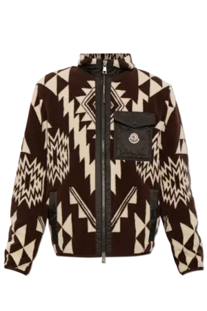 Moncler Fleece With Pockets - Brown
