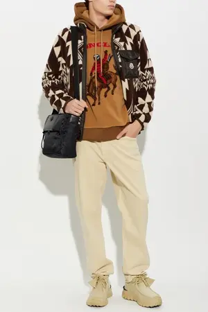 Moncler Fleece With Pockets - Brown
