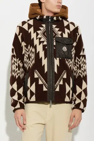 Moncler Fleece With Pockets - Brown