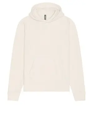 Vuori Beach Fleece Pullover Hoodie In Cream - Bone Heather