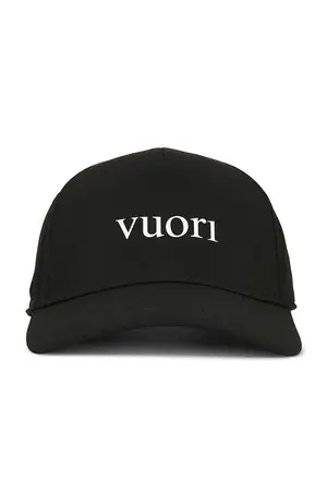 Vuori Wordmark Water Tech Hat - Black