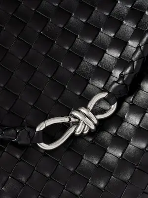 Bottega Veneta Andiamo Large Intrecciato Leather Tote Bag - Black