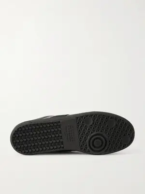MAISON MARGIELA Replica Leather And Suede Sneakers - Black