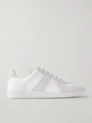MAISON MARGIELA Replica Leather And Suede Sneakers