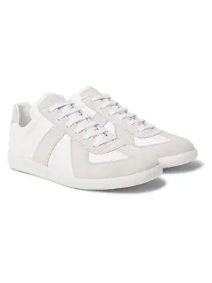 MAISON MARGIELA Replica Leather And Suede Sneakers