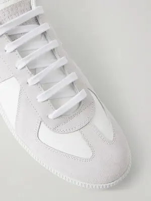 MAISON MARGIELA Replica Leather And Suede Sneakers
