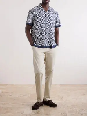 Onia Camp-collar Printed Tencel™ Shirt