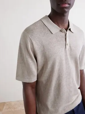 Onia Linen Polo Shirt