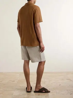 De Bonne Facture Traveler Straight-leg Linen Shorts