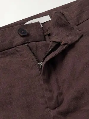 Onia Straight-leg Linen-blend Shorts
