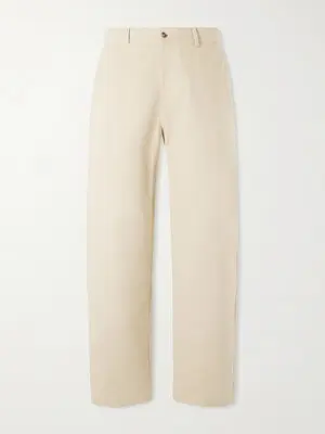 De Bonne Facture Balloon Tapered Cotton-drill Trousers