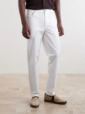Onia Straight-leg Cotton-blend Trousers