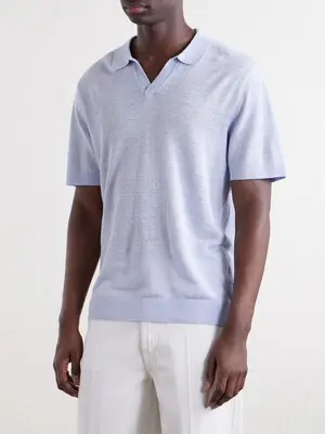 Onia Johnny Linen Polo Shirt