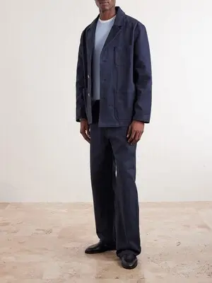 De Bonne Facture Traveler Cotton-twill Suit Jacket