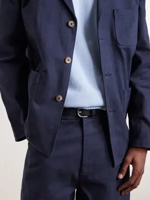 De Bonne Facture Traveler Cotton-twill Suit Jacket