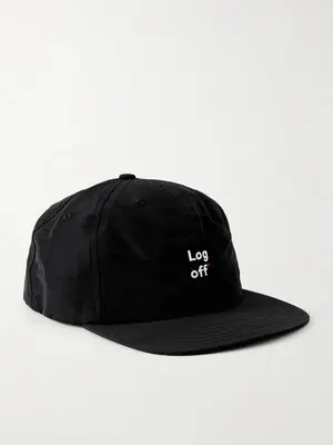 DISTRICT VISION Embroidered Nylon-taslan Baseball Cap - Black