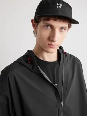 DISTRICT VISION Embroidered Nylon-taslan Baseball Cap - Black