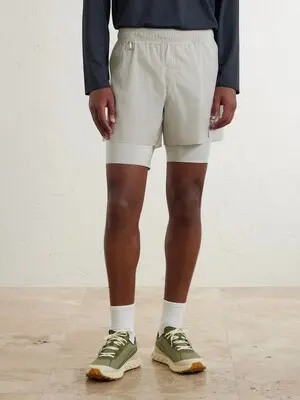 Satisfy Desert Straight-leg Heatcrush™ Running Shorts - Silver