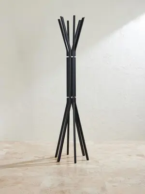 THE CONRAN SHOP Pirouette Aluminium Coat Stand - Black