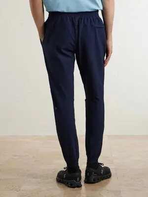 Lululemon Licence To Train Tapered Stretch Recycled Waffle-knit Joggers - Blue